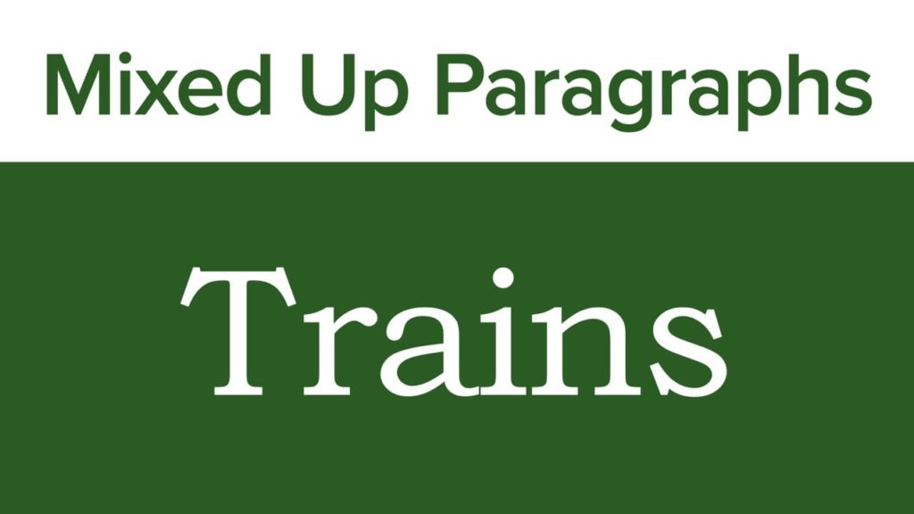 Mixed Up Paragraphs ＊ Byrdseed.TV