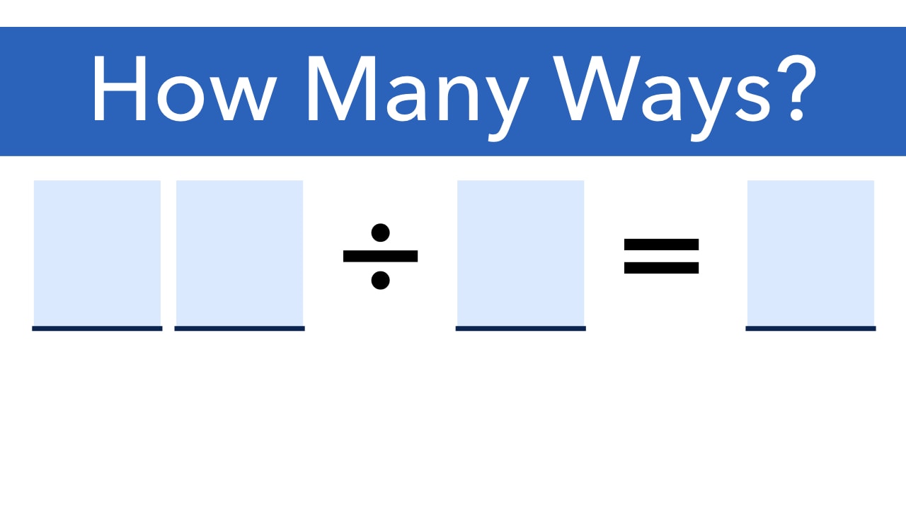 How Many Ways 2 Digit 1 Digit 1 Digit Byrdseed TV