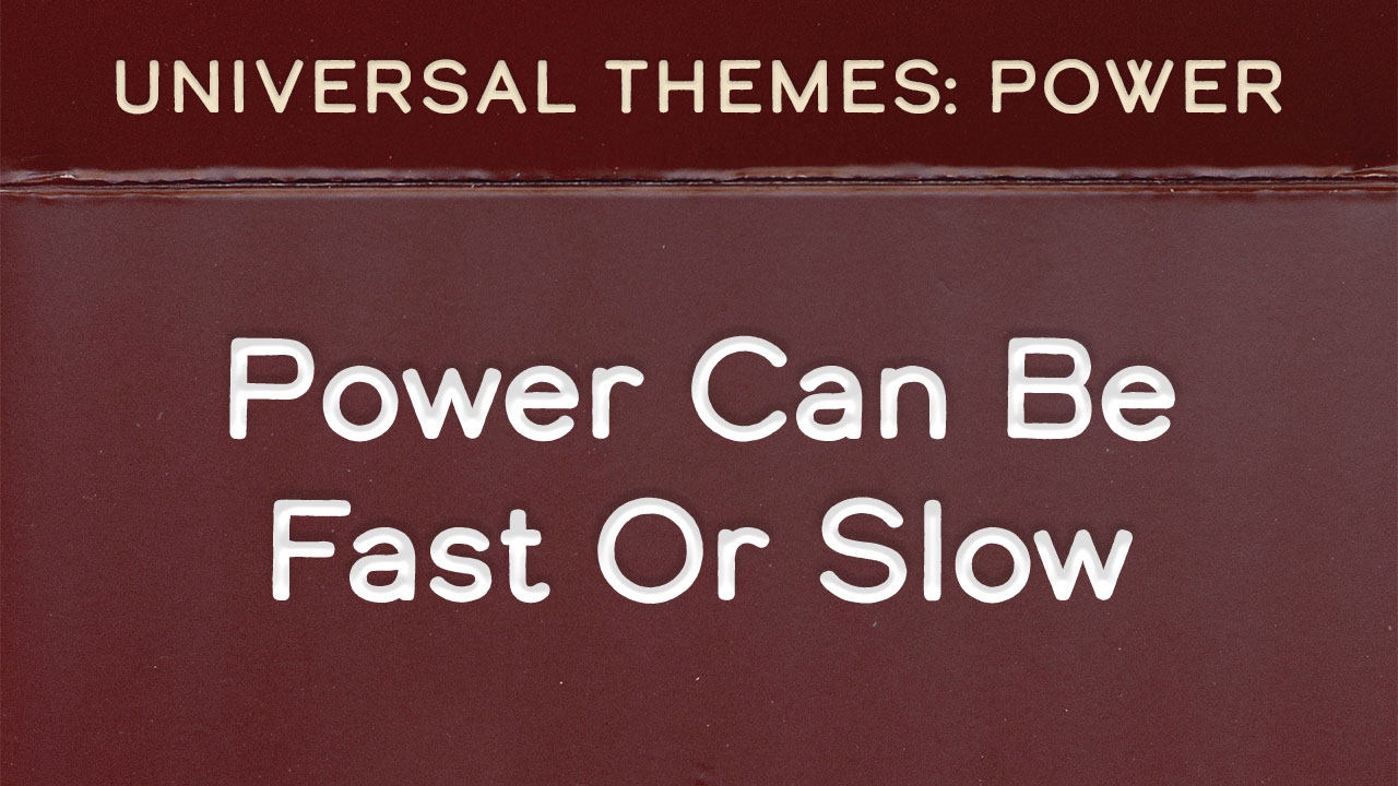 Power Can Be Fast, Slow, Loud, or Quiet ＊ Byrdseed.TV